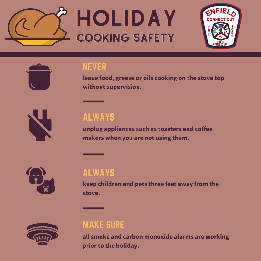 Enfield Fire District 1 Shares Holiday Cooking Safety Tips – Enfield ...
