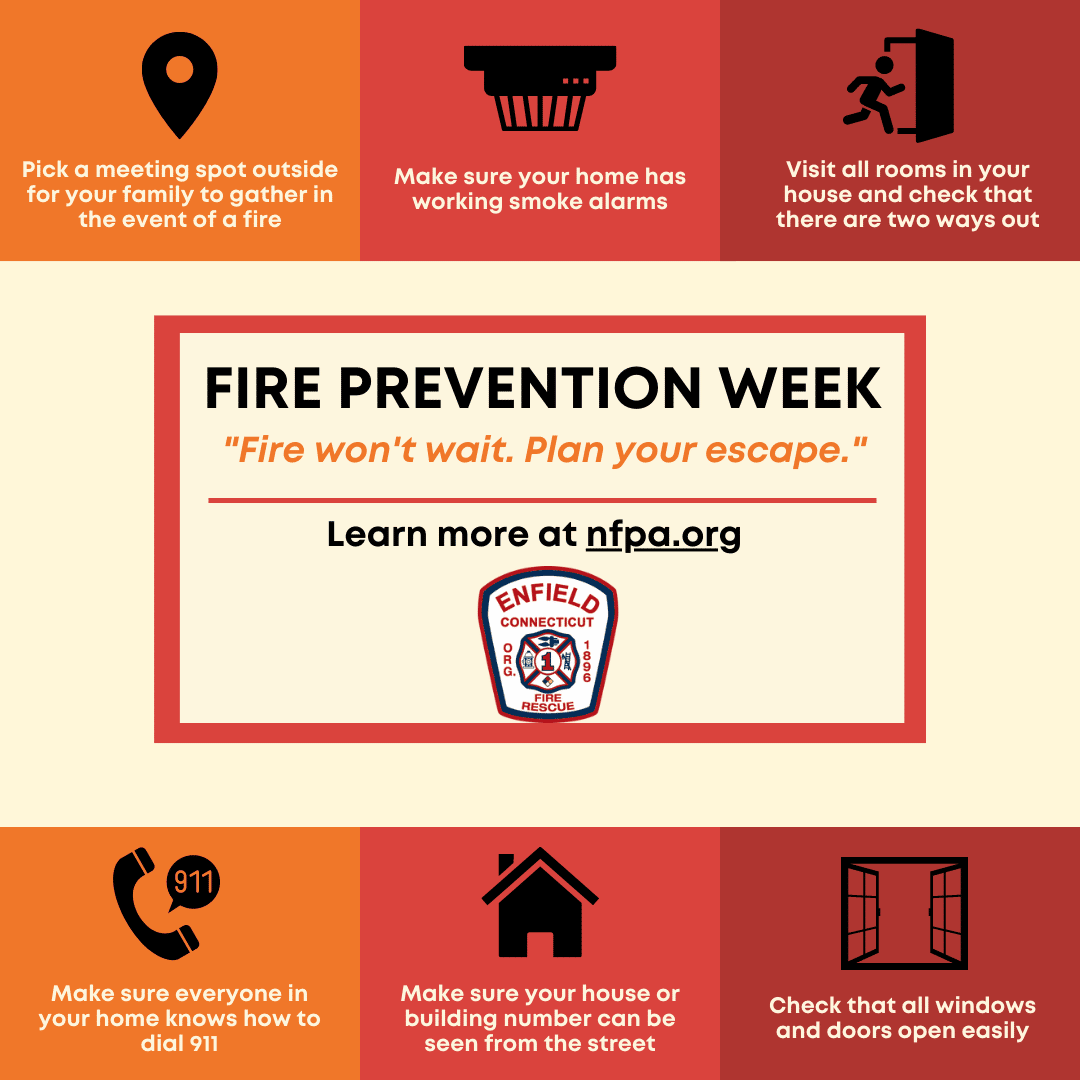 During Fire Prevention Week Enfield Fire District No. 1 Urges Residents ...
