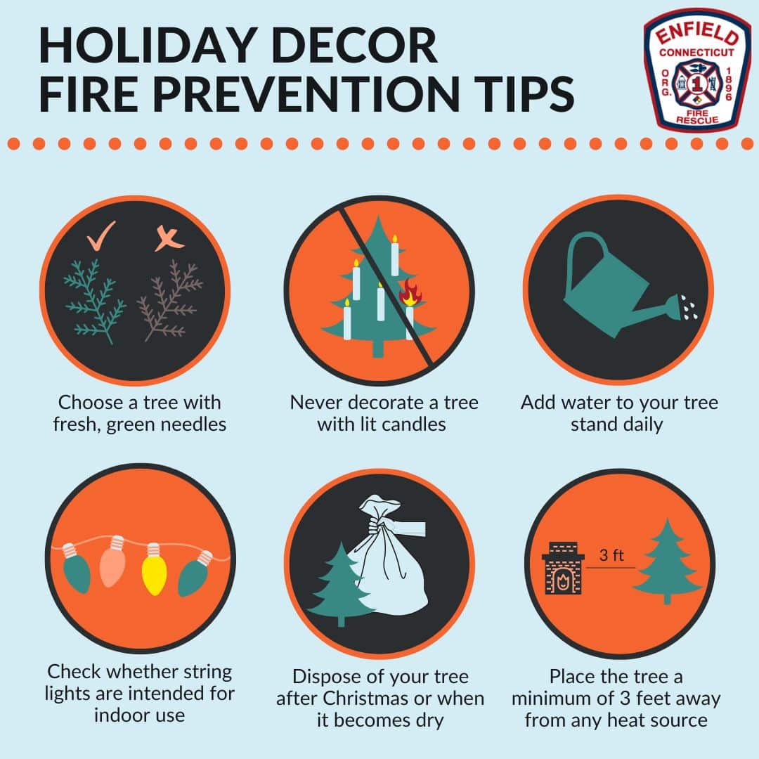Enfield Fire District No.1 Shares Holiday Fire Safety Tips For Decorating This Season – Enfield ...