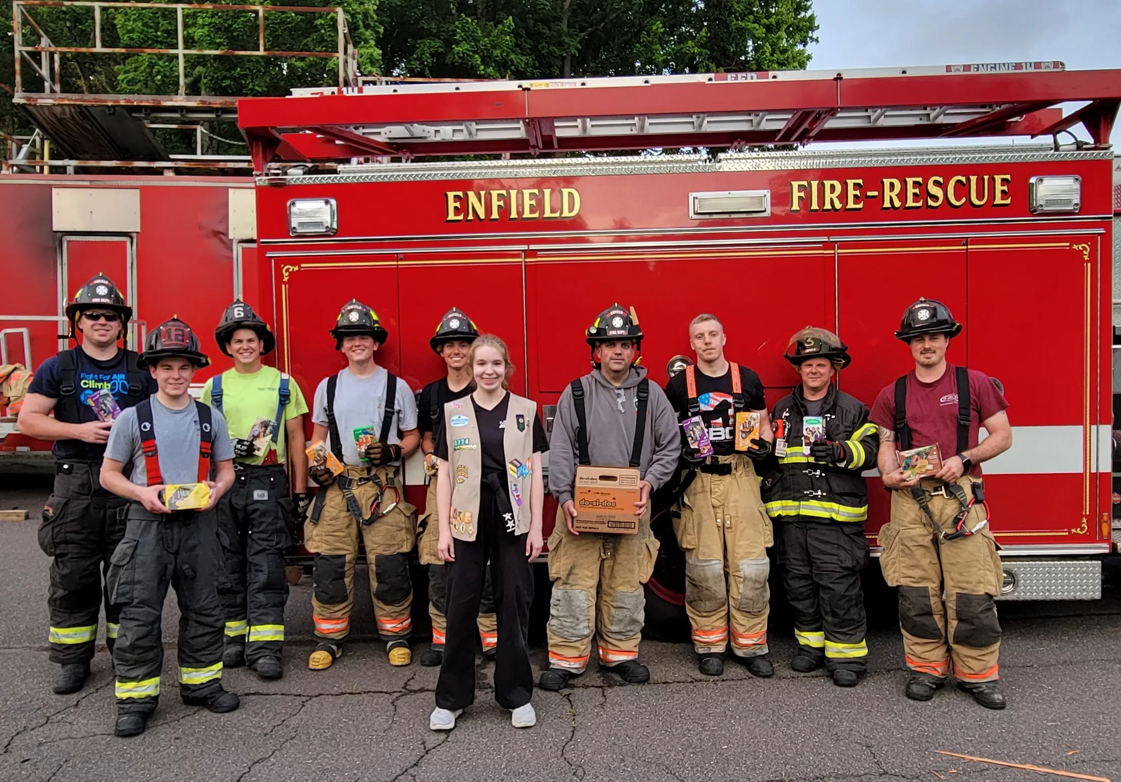 Enfield Fire District No. 1 Thanks Enfield Girl Scouts for Cookie ...
