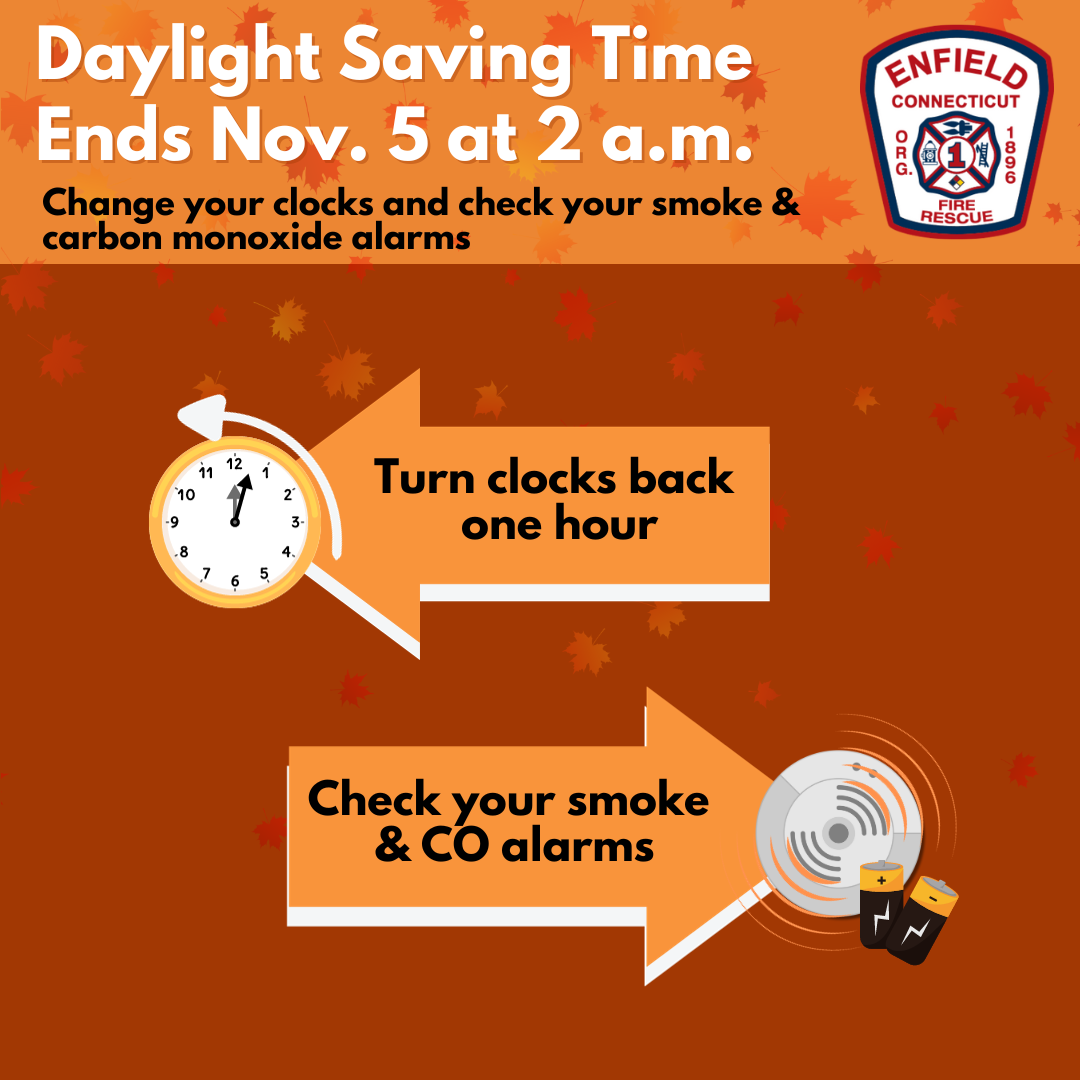 Enfield Fire District No. 1 Reminds Residents to Change Their Clocks ...